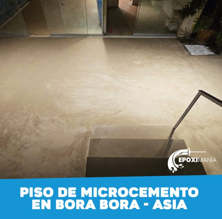 Piso de microcemento en casa de playa Bora Bora – Asia – Epoximania Peru